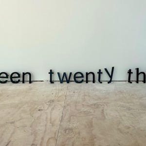 Thick Studded Metal Letters 3, 4, 5 Tall Steel Letters Custom Font or ...