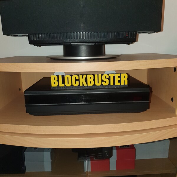 Blockbuster Video Retro Wall Sign — 80s 90s Nostalgia Gift, Game Room ...