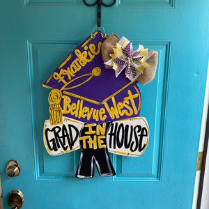 Graduation Door Hanger Graduation Gift Personalized Graduation Sign ...