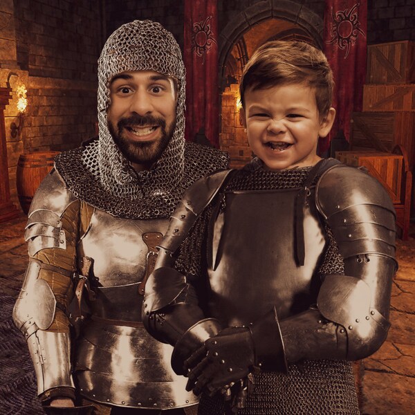 Personalized Medieval Knights Portrait From Your Photo, 2 People ...
