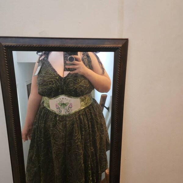 Black Luna Moth Corset Belt - Etsy