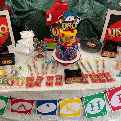 FULL SIZE UNO Party Banner Cardstock - Etsy