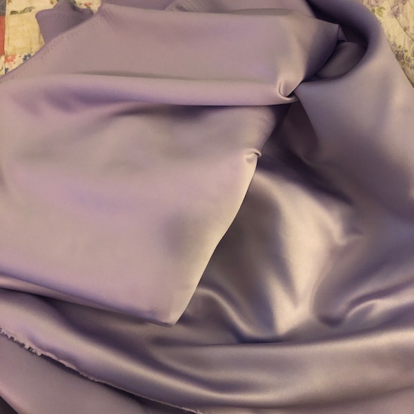 Violet Satin, Bridal Fabric, Satin Lamour Violet Lamour Satin Fabric by ...