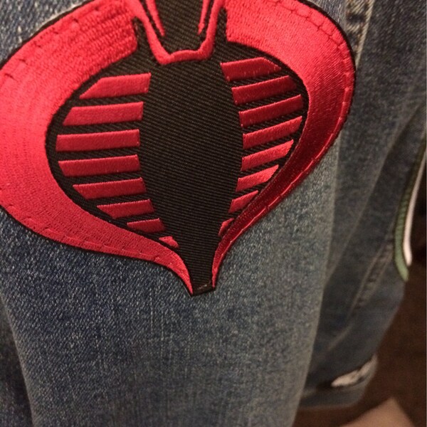 Silver - Red Cobra Commando Costume Patch - Etsy
