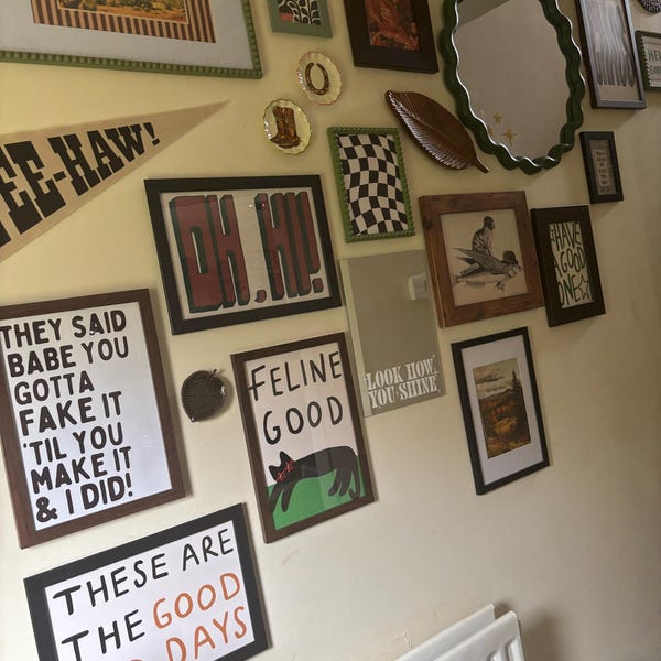 These Are the Good Old Days UNFRAMED Print | Feel-good Art Living Room ...