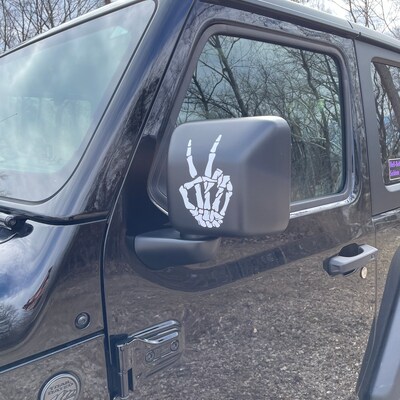 Skeleton Peace Sign Vinyl Decal Peace Sign Sticker Peace - Etsy