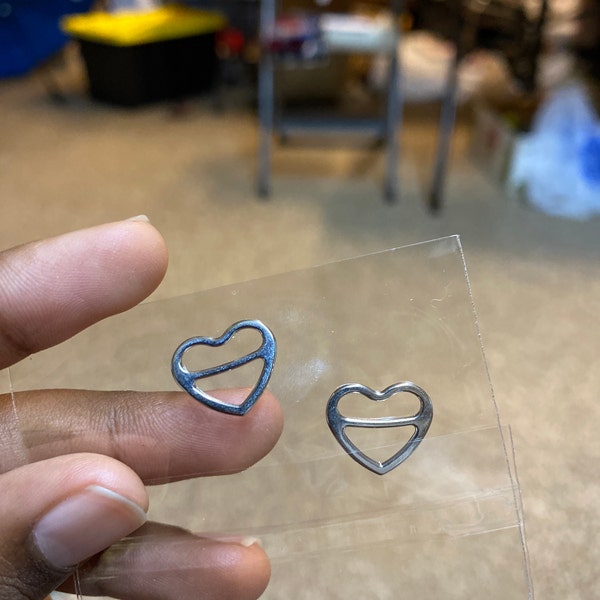 3/8"-10mm, 1/2"-12mm, 5/8"-15mm Metal Heart-shaped Bra Strap Sliders ...