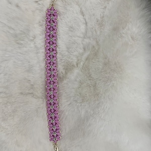 Double Daisy Bracelet Tutorial Instant Download Pdf Bead Weaving - Etsy