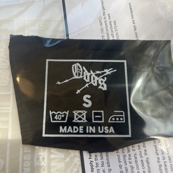 500 Pcs. Tagless T-shirt Labels,tagless Labels, Iron on Printed Labels ...