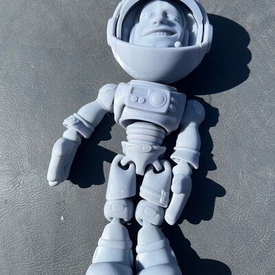 Flexi Print-in-place Astronaut STL File for 3D Printing - Etsy