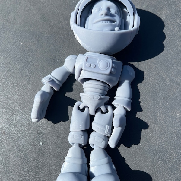 Flexi Print-in-place Astronaut - STL File for 3D Printing - Etsy