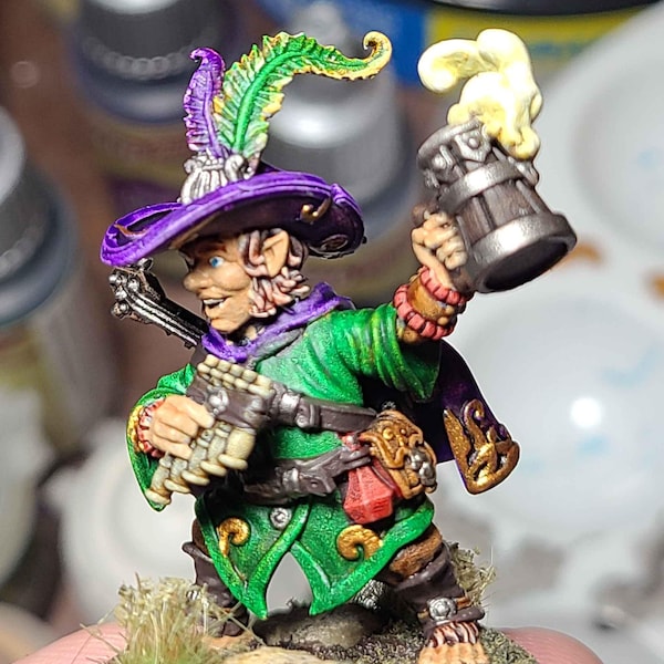 Poppy the Loud Howl, Pug Beast Bard Caster Mage Pet Dog, 28mm 32mm ...