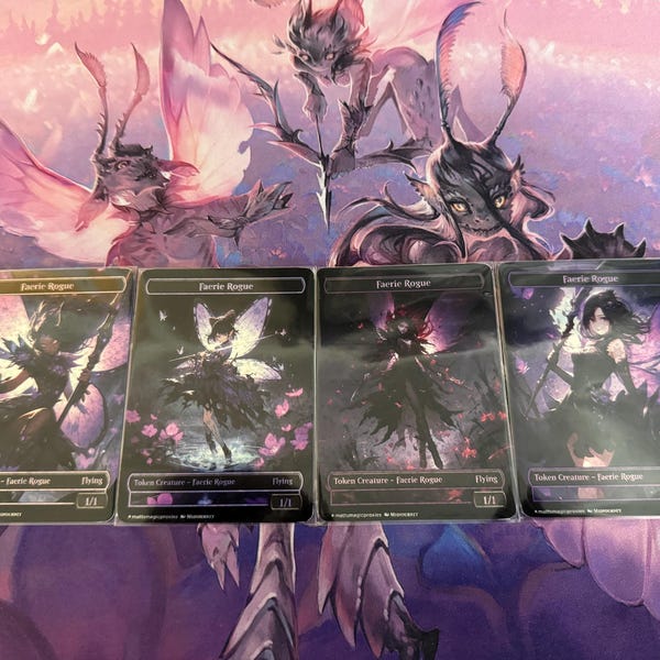 Custom Anime Style Elf Warrior Proxy Tokens (foil or Non Foil ...