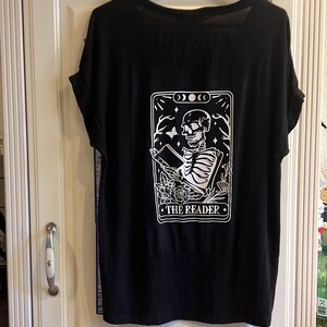 The Reader Tarot Card SVG, Skeleton Reading Svg, the Reader Svg, Book ...