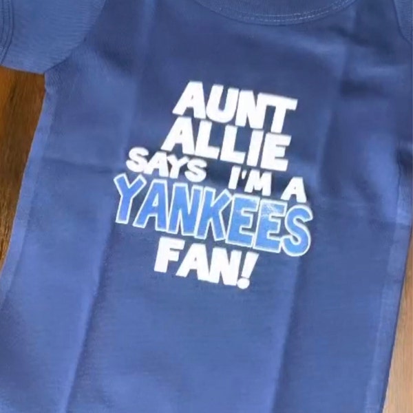 Grandpa Says I'm a Yankees Fan Baby Bodysuit - Etsy