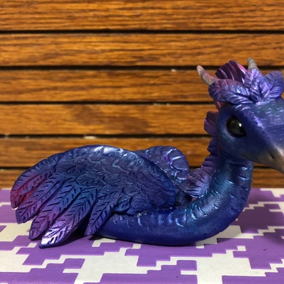 BIRTHSTONE DRAGON Custom Personalised Sculpture Made to Order Miniature ...