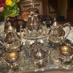 3pc Silver Plated Tea Set, Art Deco Pairpoint, 0316 is the Pattern - Etsy