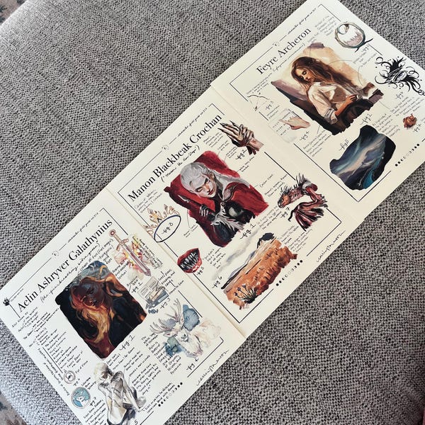 Manon Blackbeak Crochan Art Print - Licensed Throne of Glass Fan Art ...