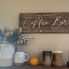Pallet Sign Coffee Bar Sign Custom Wood Sign 3D Sign Personalized Gift ...