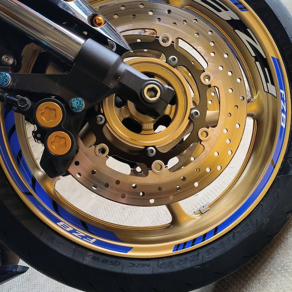 Wheel Stickers for Yamaha FZ8 FZ-8 Rim Tape Motorcycle Decals Graphics ...