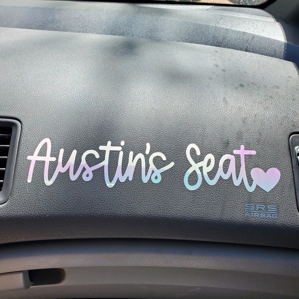 Girlfriends Seat Sticker for Car, Car Sticker, Name Decal for Car ...