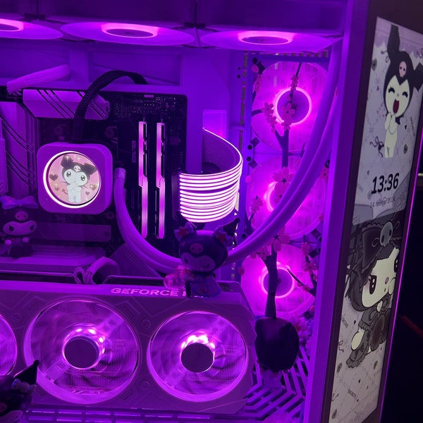 Sakura Cherry Blossom Branch Collection Tricolor Gaming Computer ...