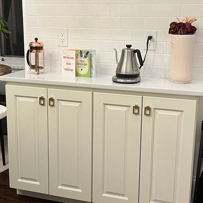 Invisible Rectangle Pulls, Ring Knobs, Drawer Knobs, Gold Pull,dresser ...