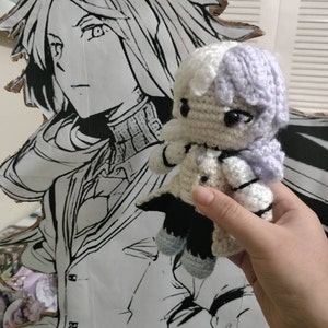 Crochet Dazai Osamu Amigurumi Keychain - Etsy