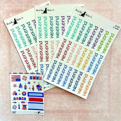 MONTHS of the YEAR Script Planner Stickers SCR-002 Erin Condren Monthly ...