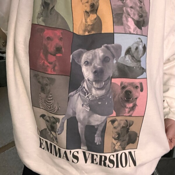 Customizable Eras Sweatshirt, Eras Tour Gift for Dog Mom, Crewneck Fan ...