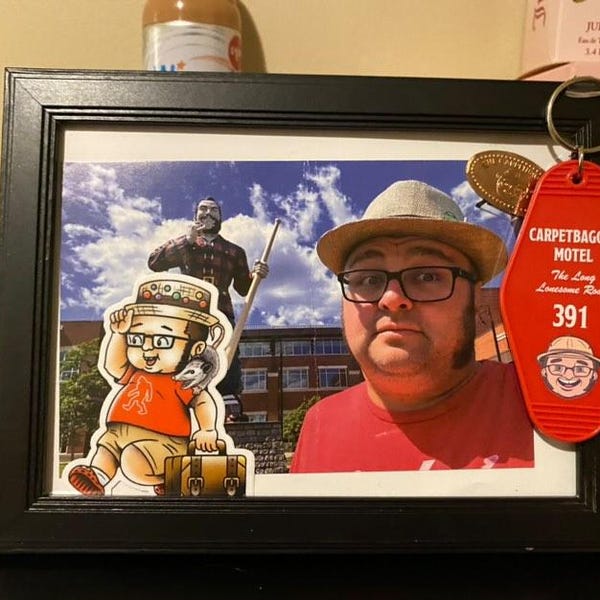 Carpetbagger Enamel Pin - Etsy