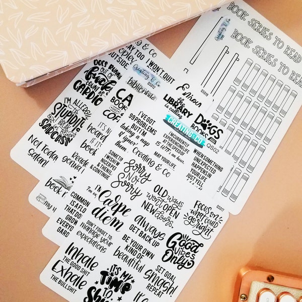 Pages Read Notes Page Sticker Dashboard - NP042 - Etsy