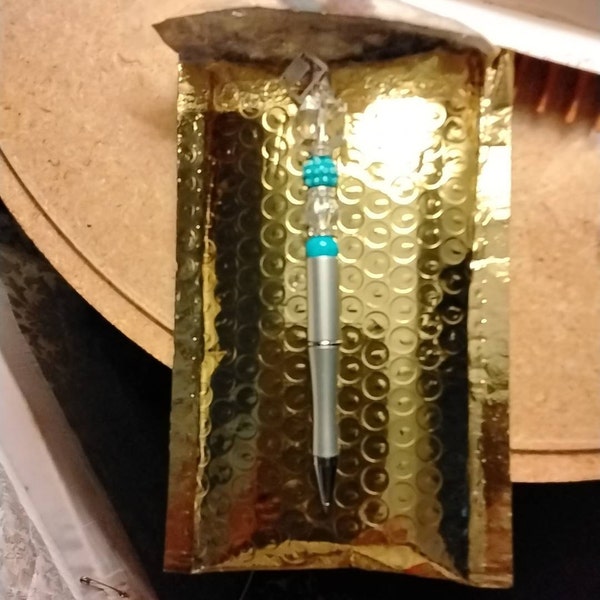 Ivory Beaded Gold Wedding Guest Book Pen, Sign in Table Pen, Fancy ...