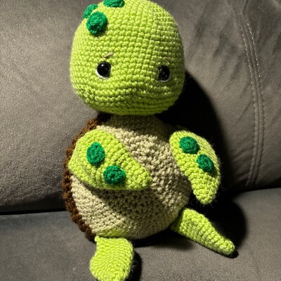 Baby Turtle Crochet Pattern. Cute Crochet Turtle Pattern. Amigurumi ...