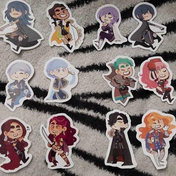 Fire Emblem Three Houses Stickers, FE3H Chibi Decals - Etsy