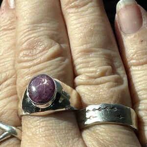 Star Ruby Ring , Natural Ruby Ring , 925 Silver Ring , Vintage Ring ...