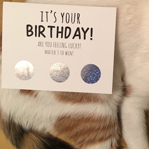 Funny Birthday Scratch off Card Card for Husband Card for - Etsy