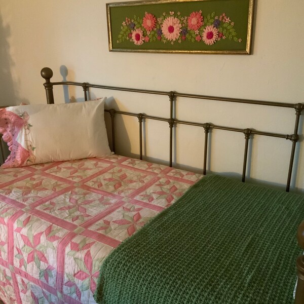 Sofa Blanket Throw, Large Handmade Granny Square Afghan, Cath Kidston ...