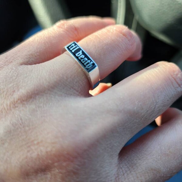 Silver Hebrew Rounded Signet Ring, Personalized, Free Custom Engraving ...