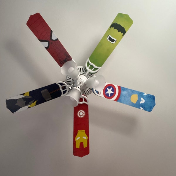 Superhero Minimalist Fan Blades - Etsy