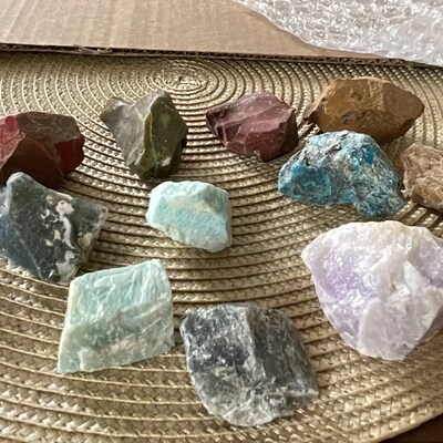 Raw Crystal Chunks 1 to 2 Assorted Crystals Bulk Rough Natural ...