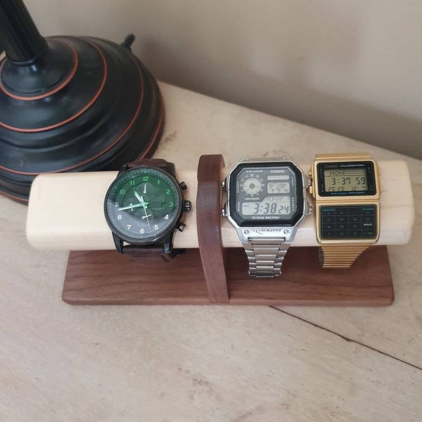 Timestand L Adjustable Four Watch Stand in Walnut Wood for Special Gift ...
