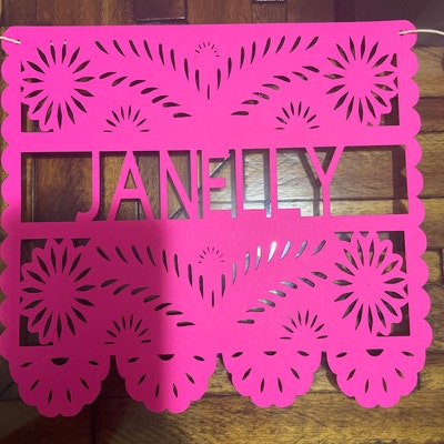 6f Custom Fiesta Party Papel Picado Banner, Party Decor, Fiesta Party ...