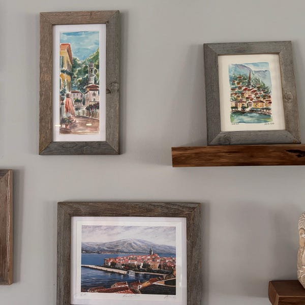 Collage Picture Frame Mat Windows Fit Multiple 5x7 Photos in Foxy Cove ...