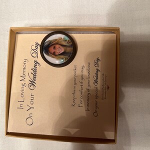 Custom Pocket Memory Stone, Personalized Memorial Stone With Photo, on ...