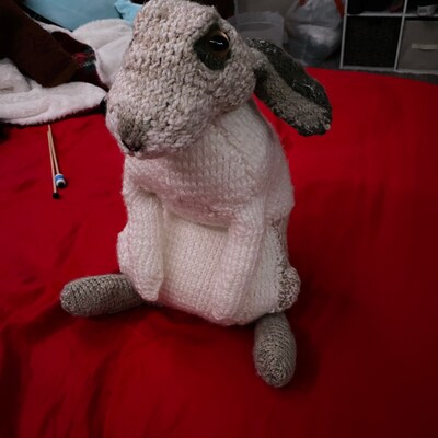 KNITTING PATTERN Snowshoe Hare - Etsy