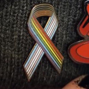 Rainbow Cancer Awareness Ribbon Pin Charity LGBT Lapel Badge - Etsy