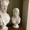 Princess Bust Sculpture Medieval Lady Statue WHITE CAST MARBLE Made in ...