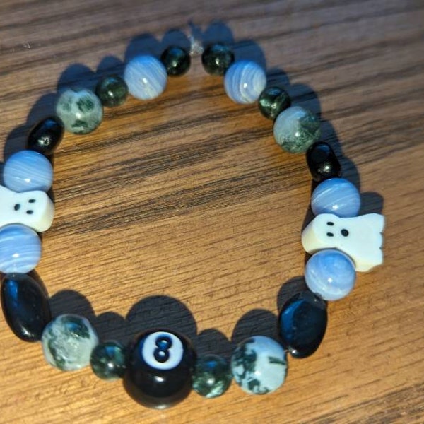 10pc 8 Ball Beads, Kandi Beads 12mm, 4mm Hole, Number 8 Bead, Acrylic ...