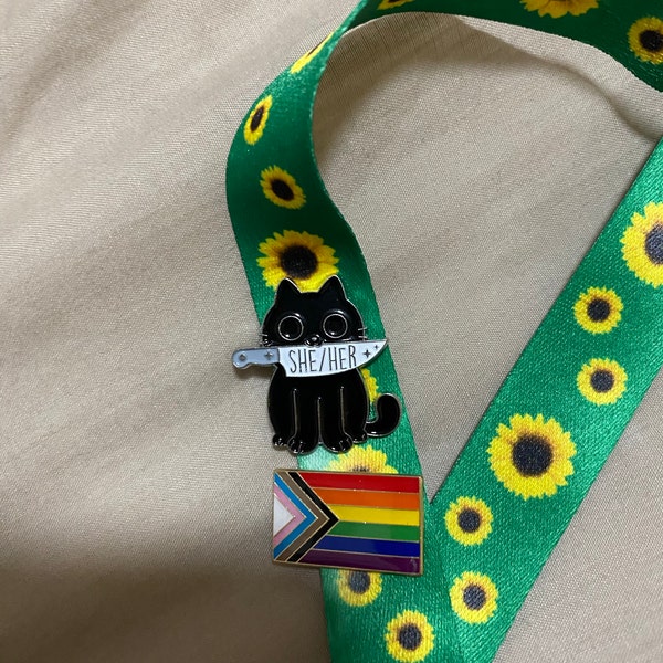 Progress Pride Flag Pin - Rainbow Pride - Proudly Supporting Our ...